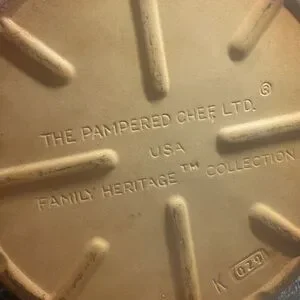 Pampered Chef | Kitchen | Pampered Chef Round Stone Baking Dish Lightly ...